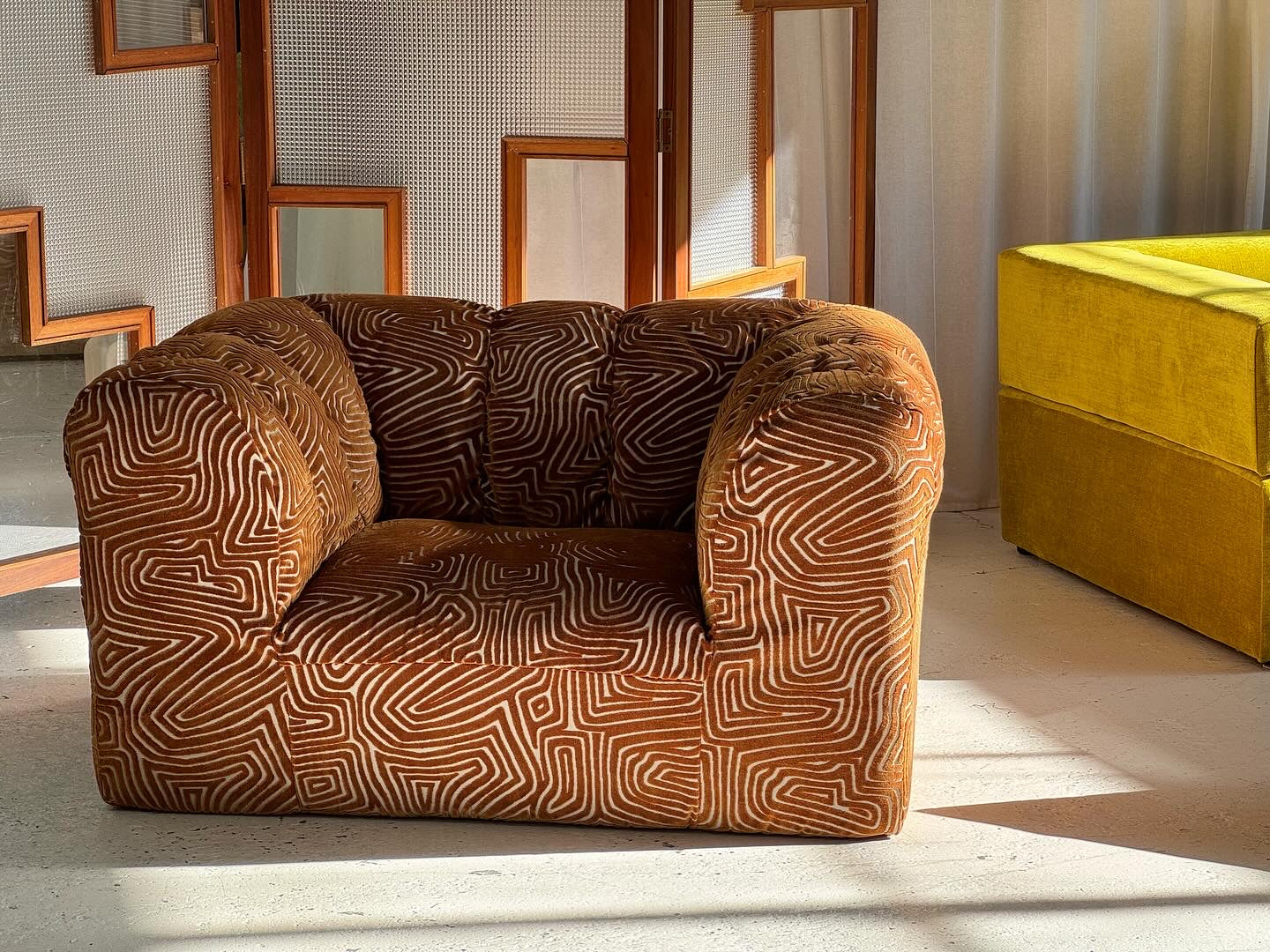Bespoke Patterned Jumbo Armchair – Mood Objects